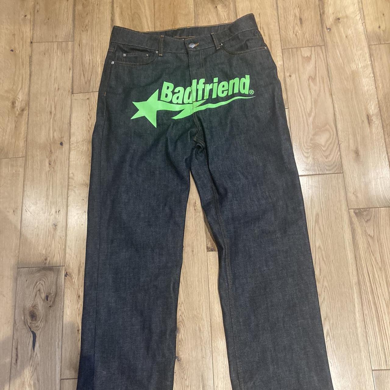 Badfriend jeans Size 34 Lovely green colour... - Depop