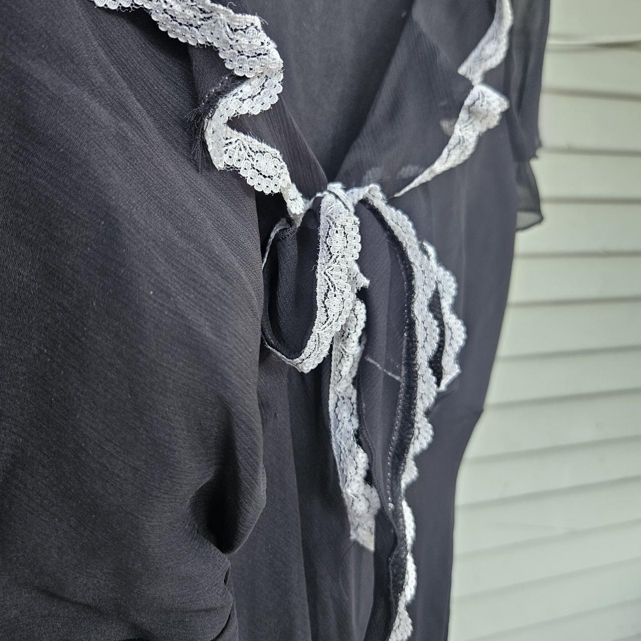 beautiful vintage black ribbon dress ♡ from... - Depop