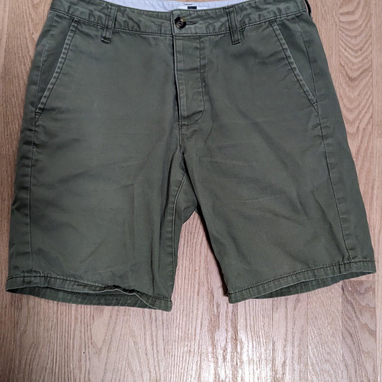 Topman Olive Colored shorts Inseam: 9" #topman #shorts - Depop