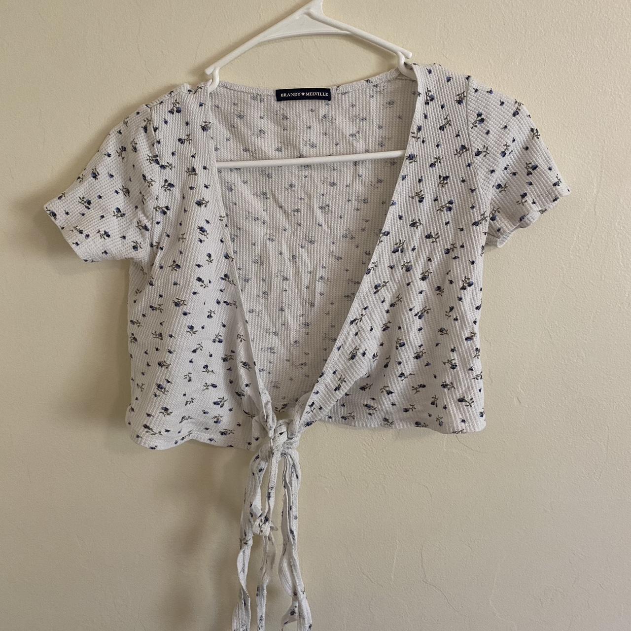 Wear two way brandy Melville tie top Only worn once... - Depop