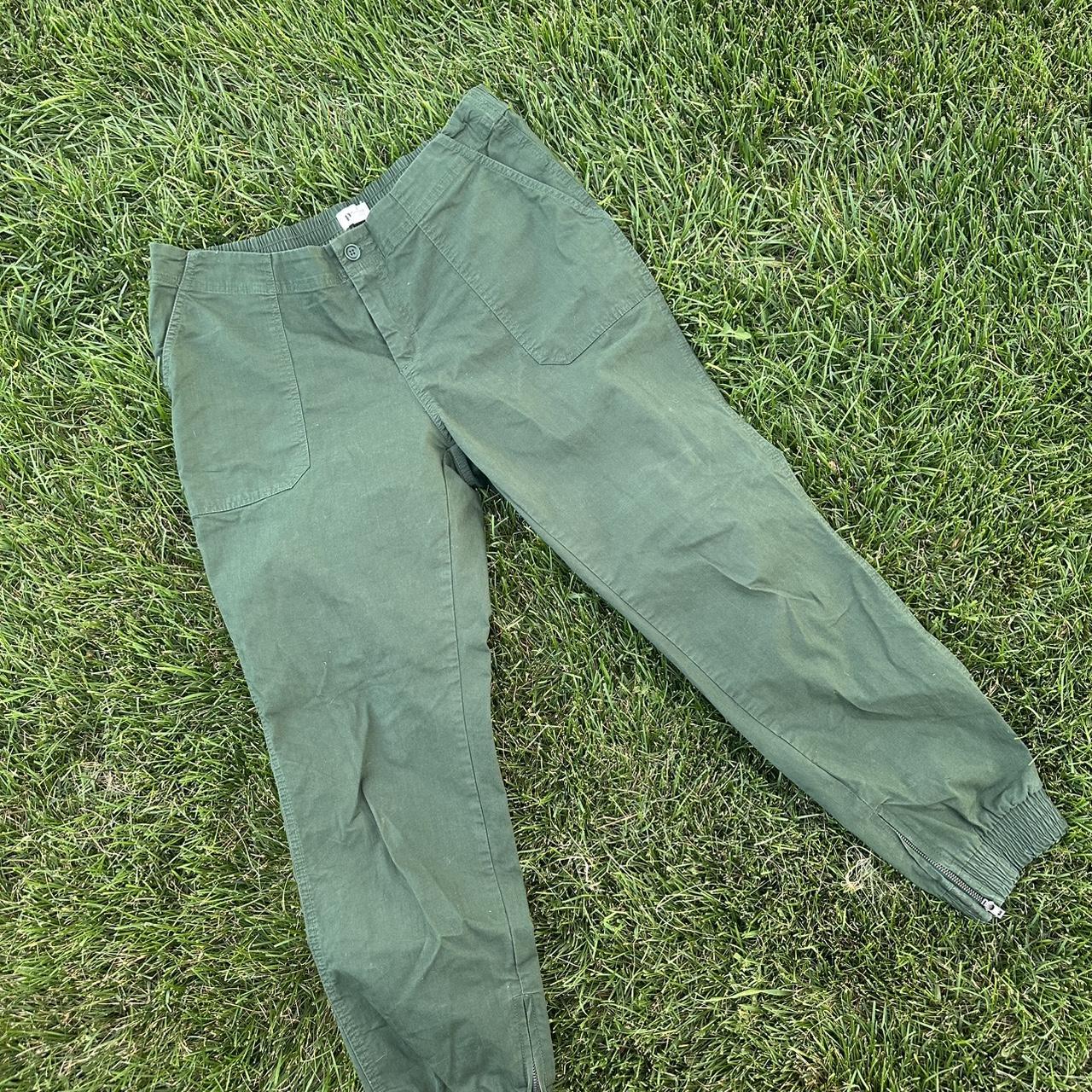 Pact Green cargo style pants Great for outdoors... - Depop