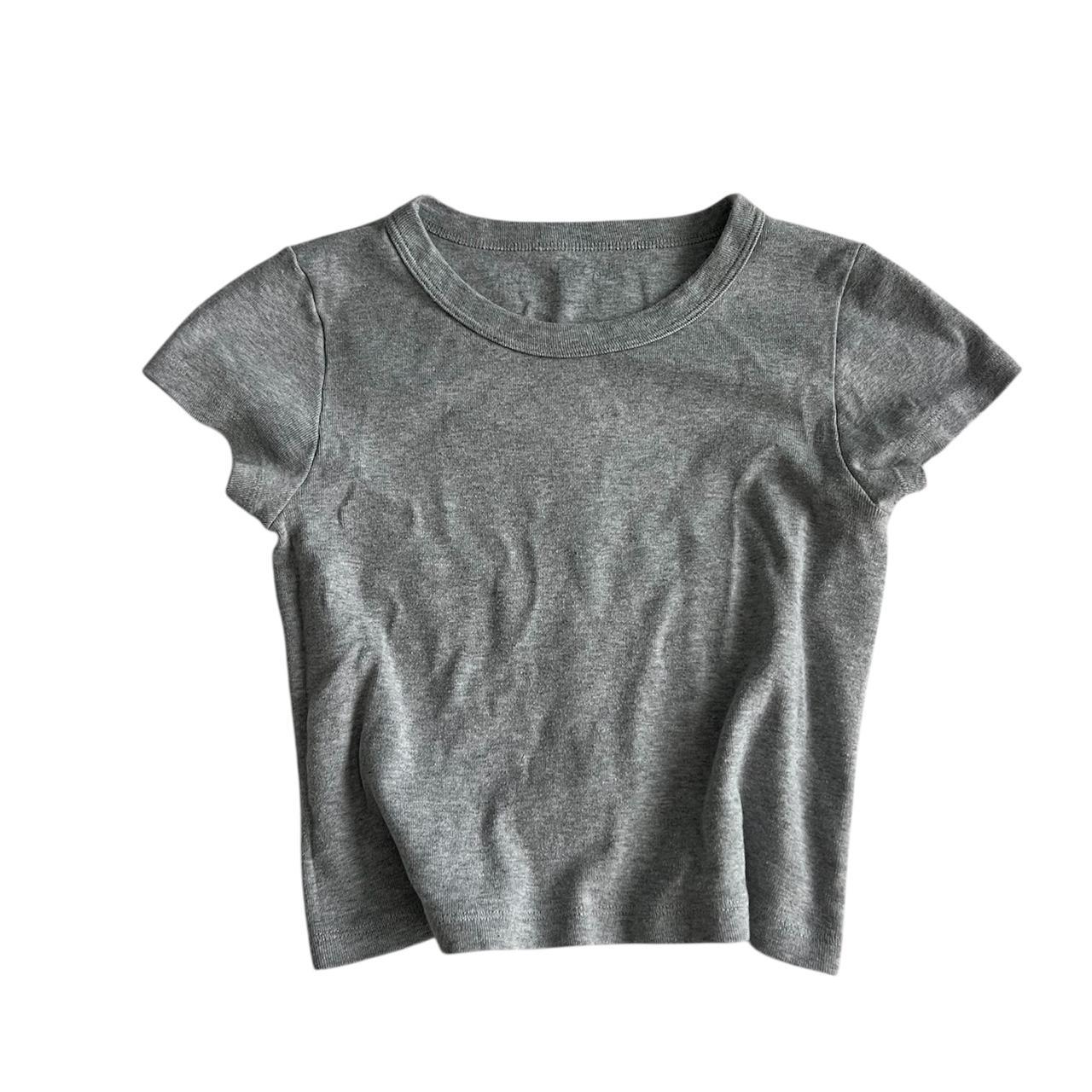 basic grey tee #brandy #cropped #basic | Depop