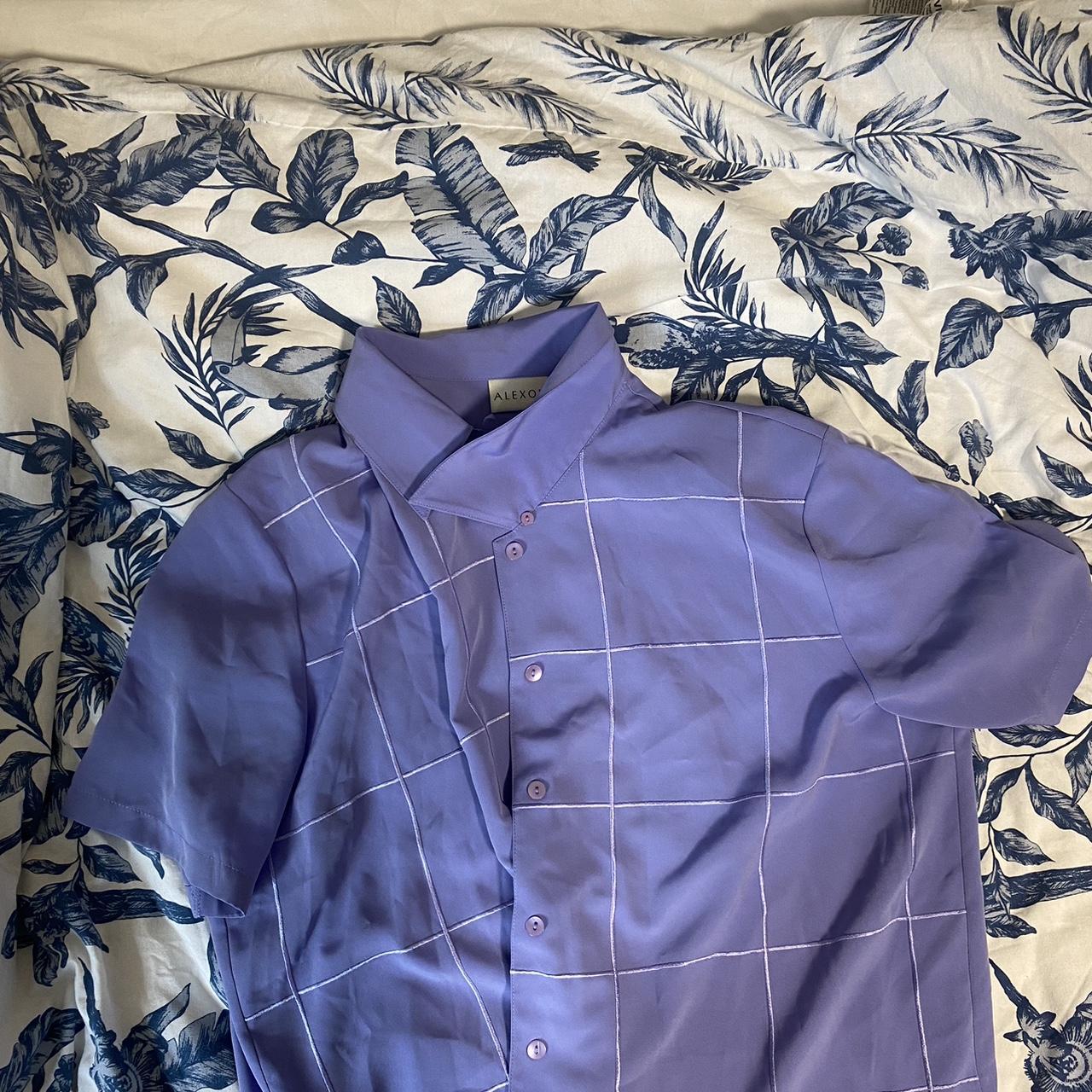 Purple button up top! - Depop