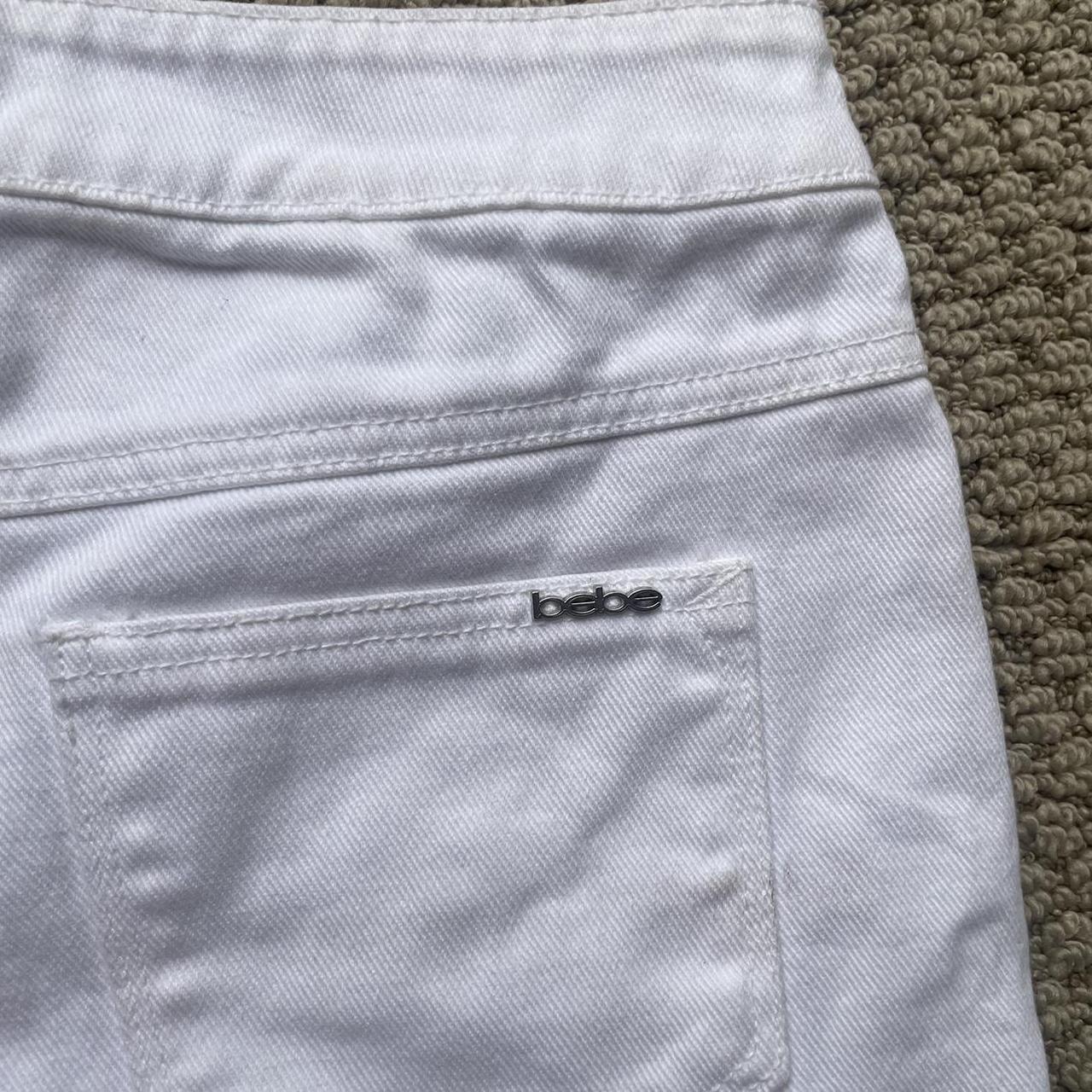 Bebe Women's White Shorts | Depop