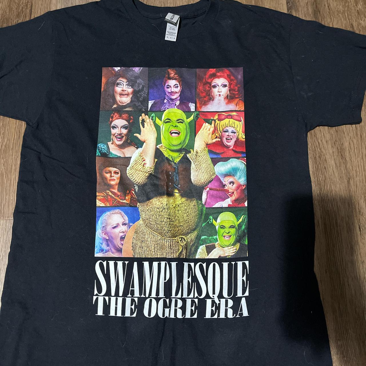 Black and green Shrek burlesque tee size medium worn... | Depop