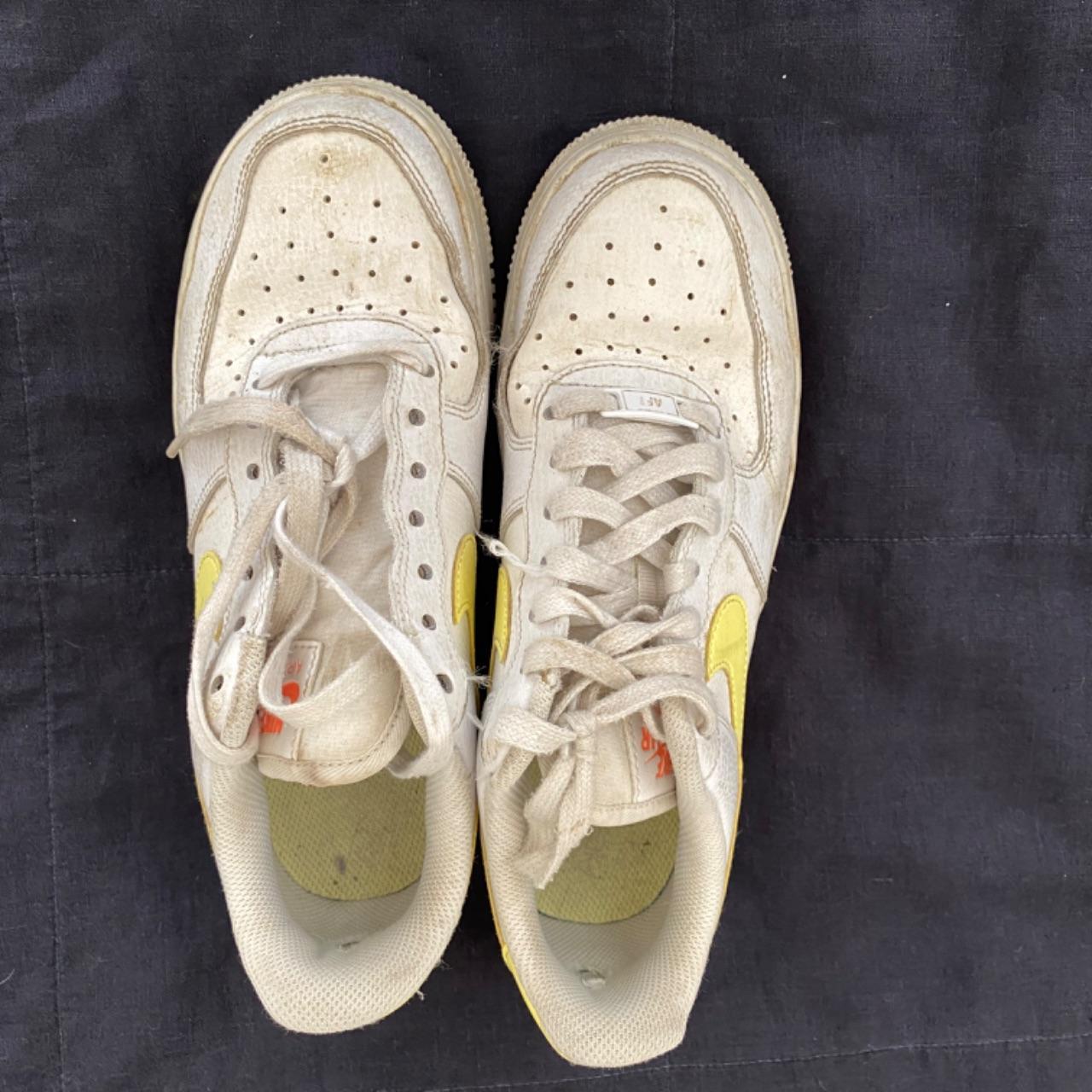 Nike AF1 Yellow Detailing - EUR38 | Depop