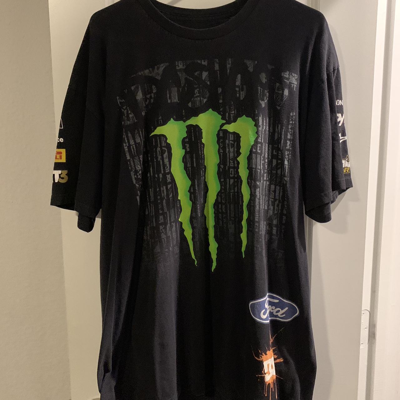 DC Monster Energy Front & Back Graphic T-Shirt Size XL - Depop