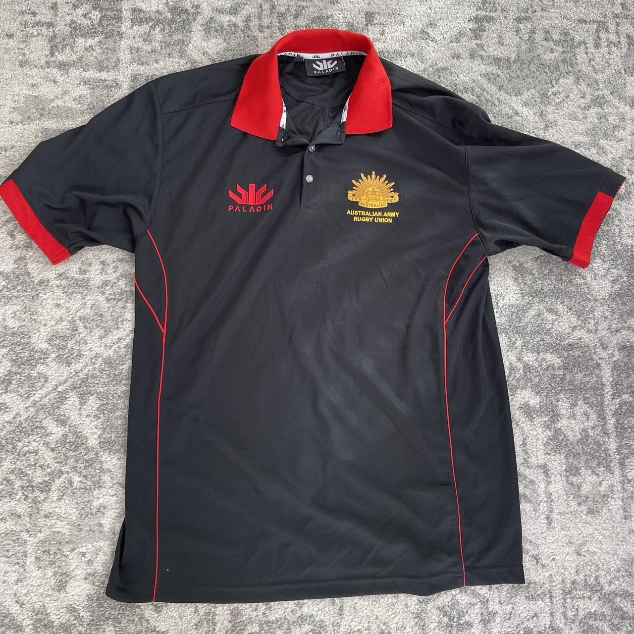 vintage AUSTRALIAN ARMY RUGBY UNION Paladin polo sz... | Depop