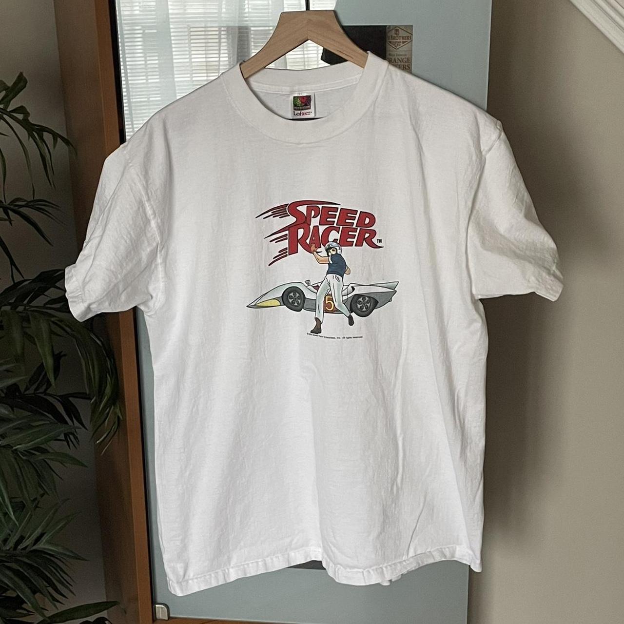 Vintage Late 90s/Early 2000s Speed Racer Shirt Size... - Depop