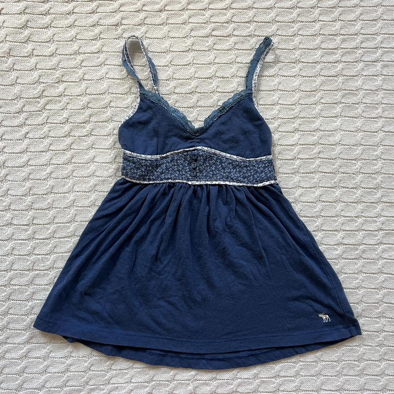 Y2k Abercrombie and fitch babydoll tank top Size:... - Depop