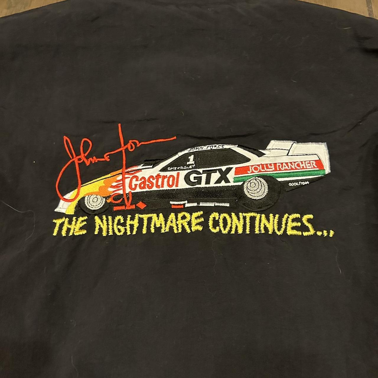 Vintage Embroidered John Force NHRA racing... - Depop