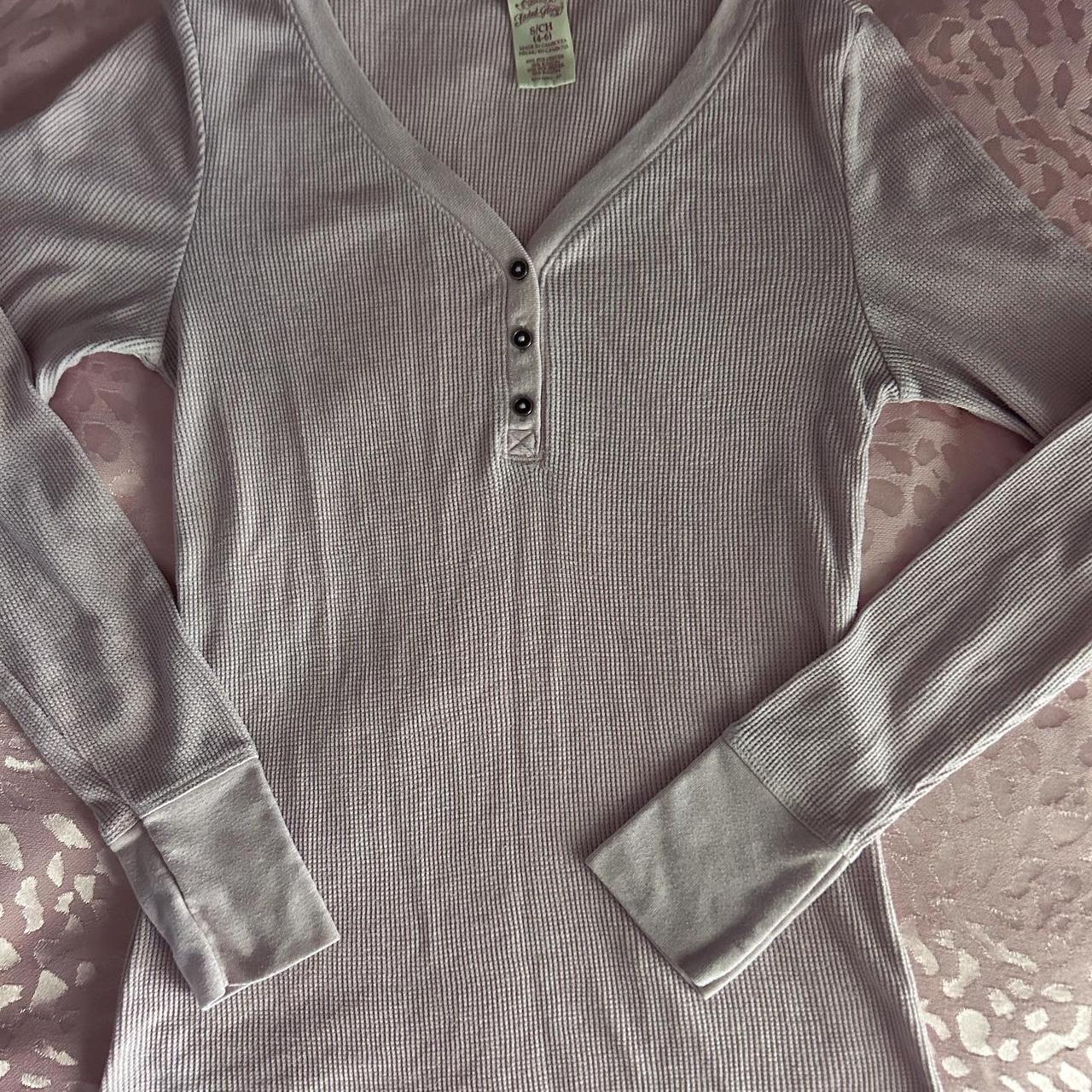 cute lightish pink to peach long sleeve top No... - Depop