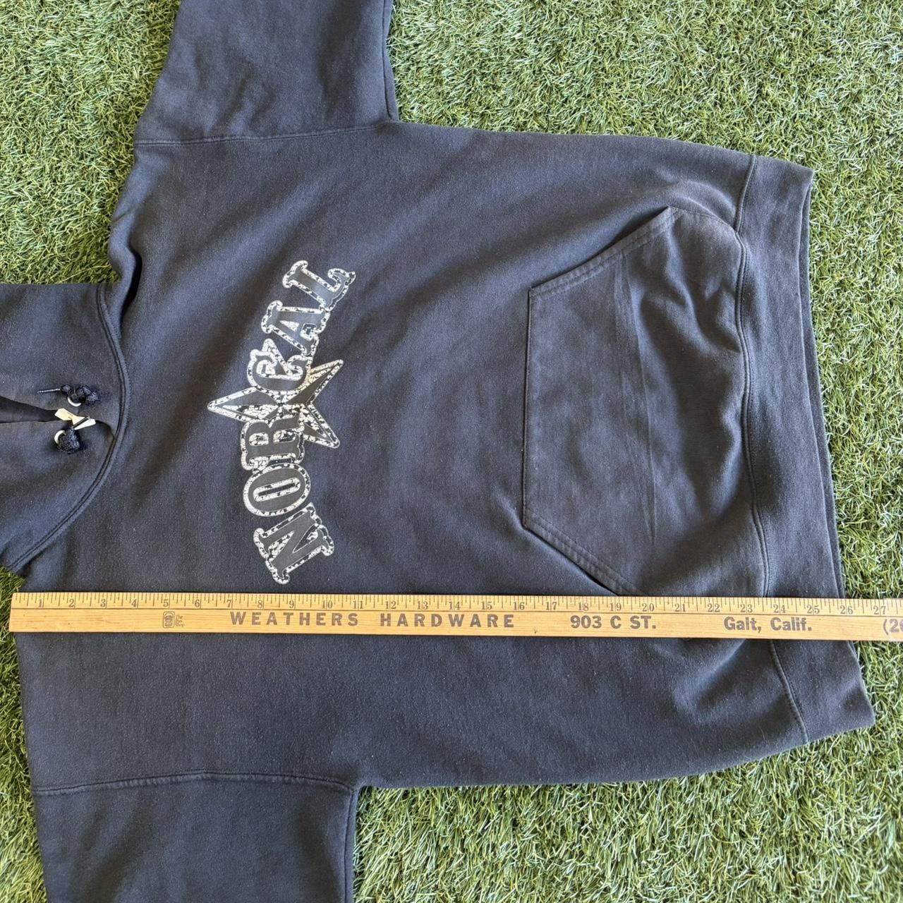 Y2K NorCal hoodie size large surf style grunge style... | Depop
