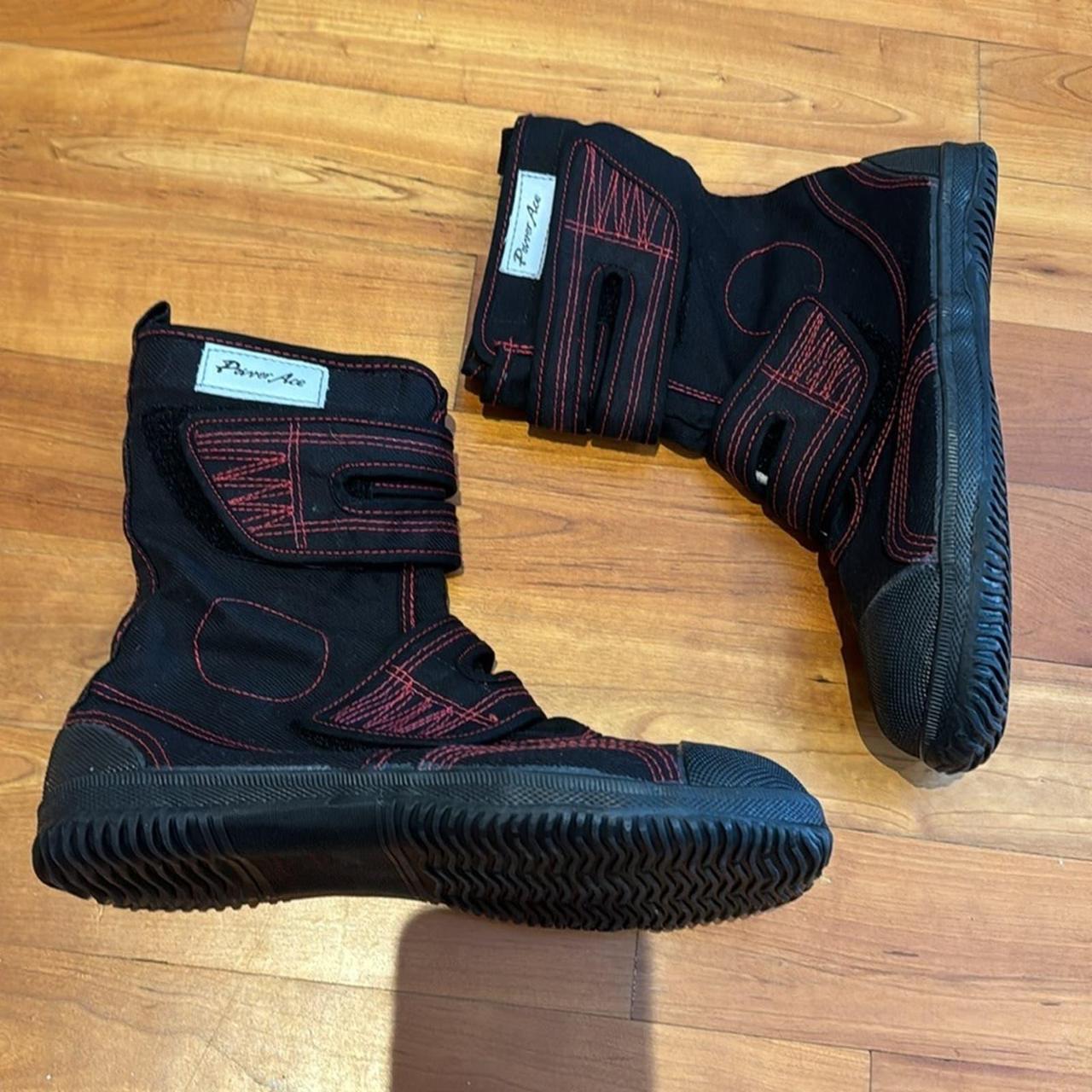 Japanese cyberpunk tech boots steel toe combat... - Depop