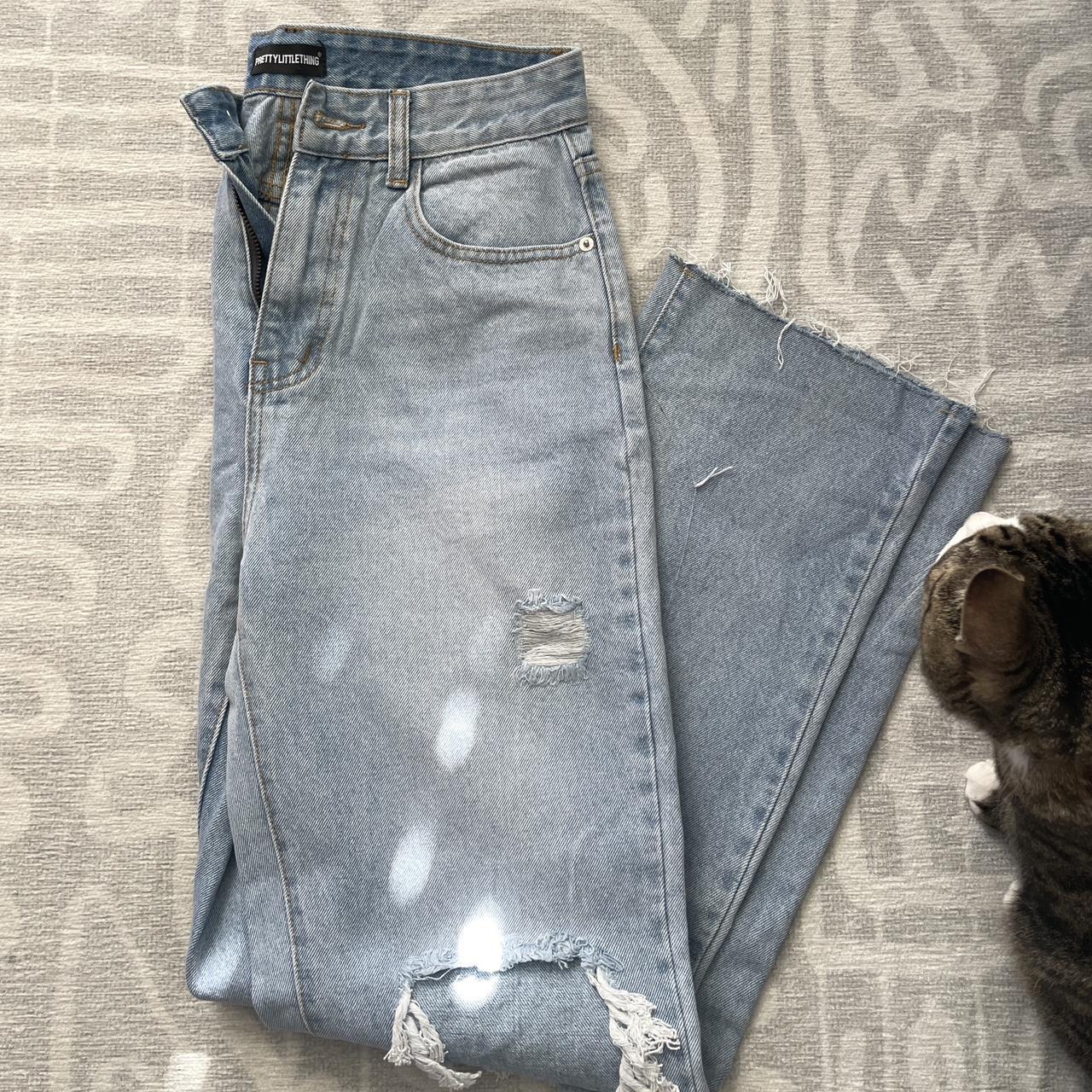 NWT plt distressed straight leg jeans - Depop