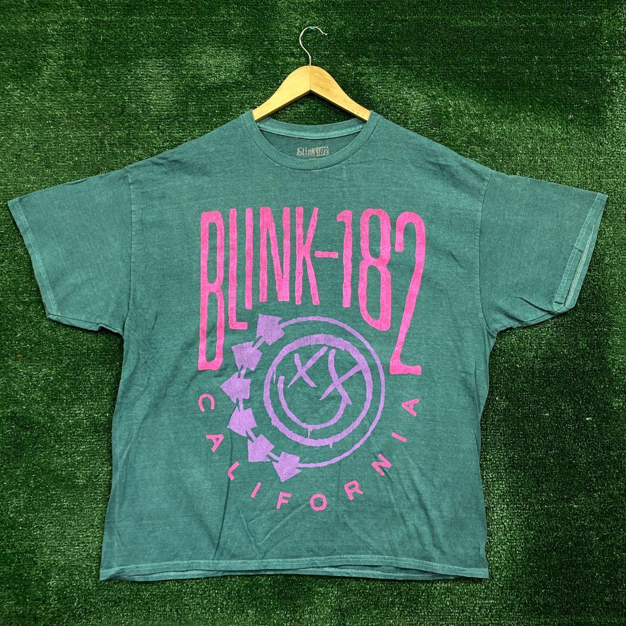 Blink 182 Smiley Face tshirt size s/m It roughly... - Depop