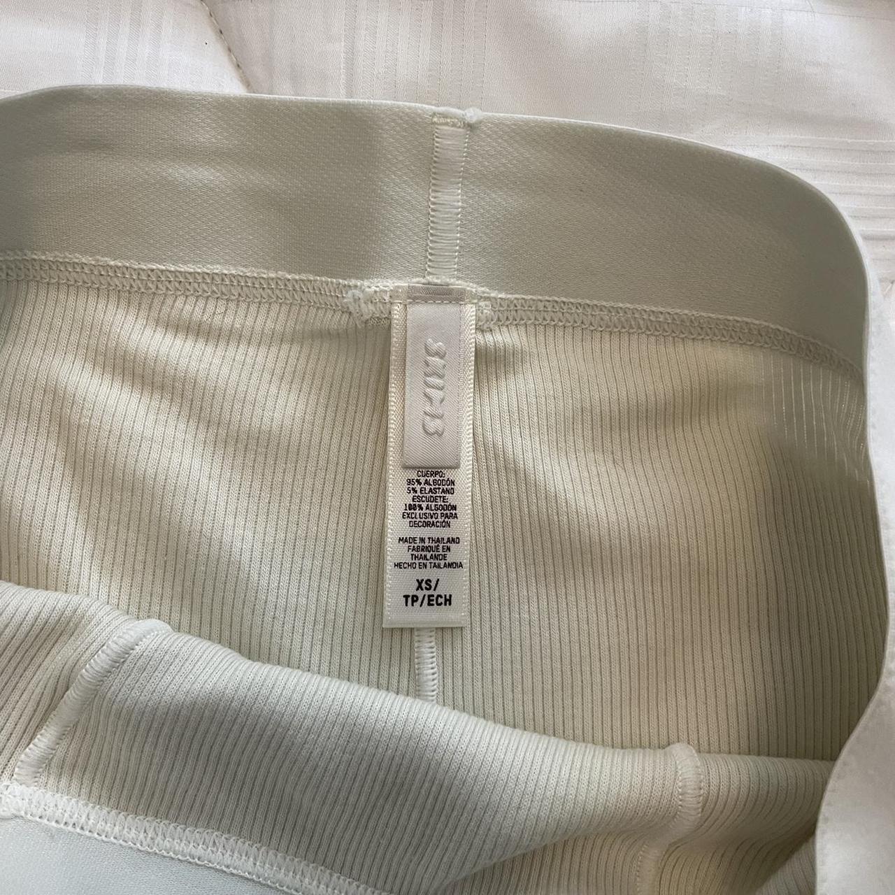 Skims matching short and bra set Bone Worn... - Depop