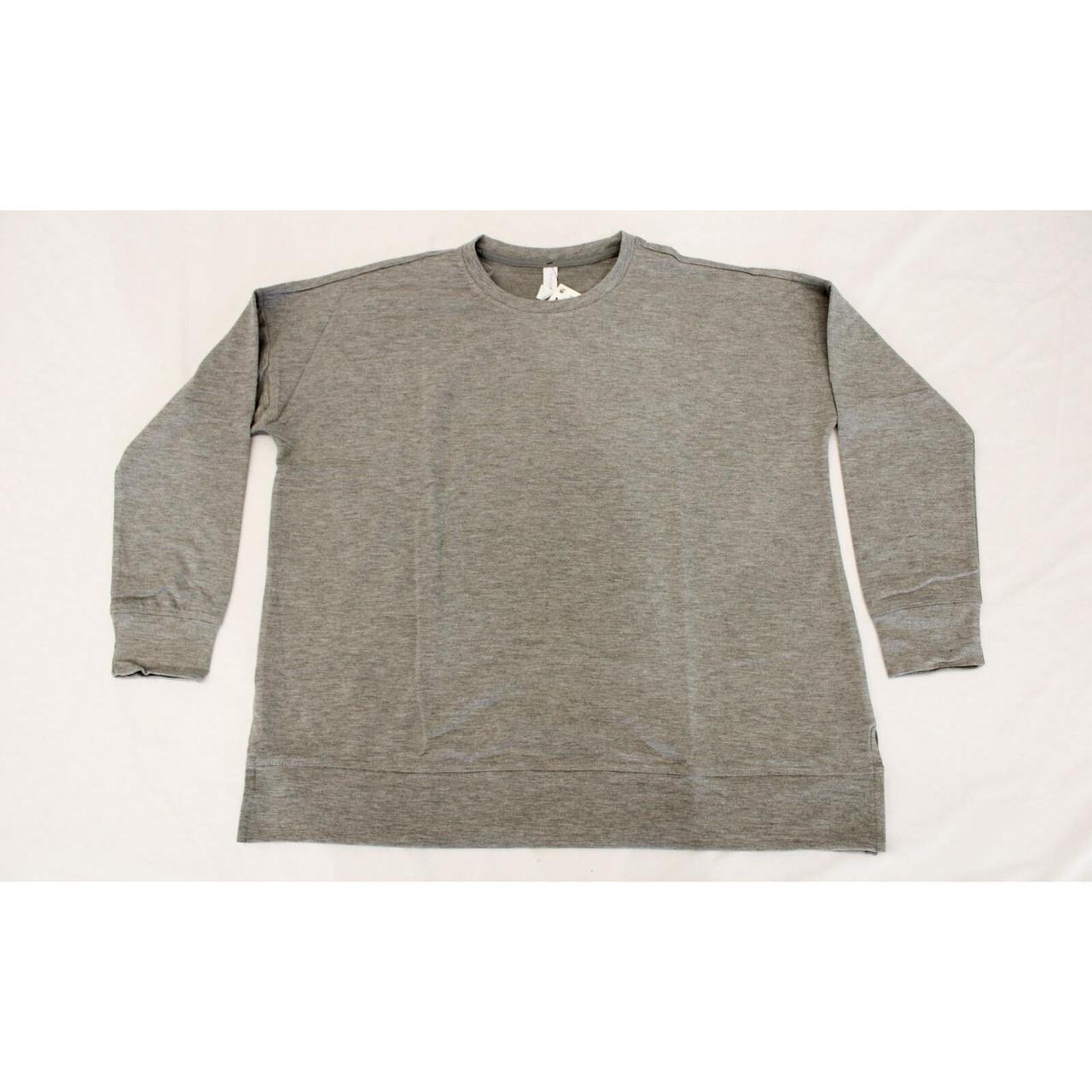 ID Ideology Women's Off Duty Split Hem Crew Neck... - Depop