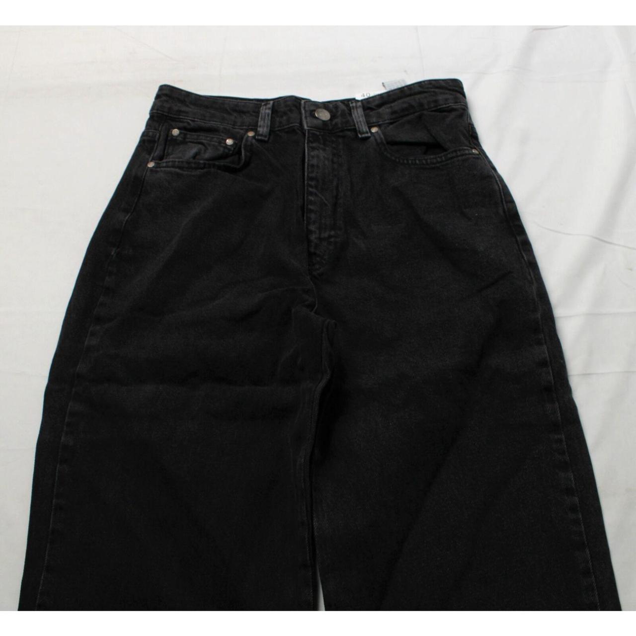 Stradivarius Women's Long Straight Fit Denim Jeans... - Depop