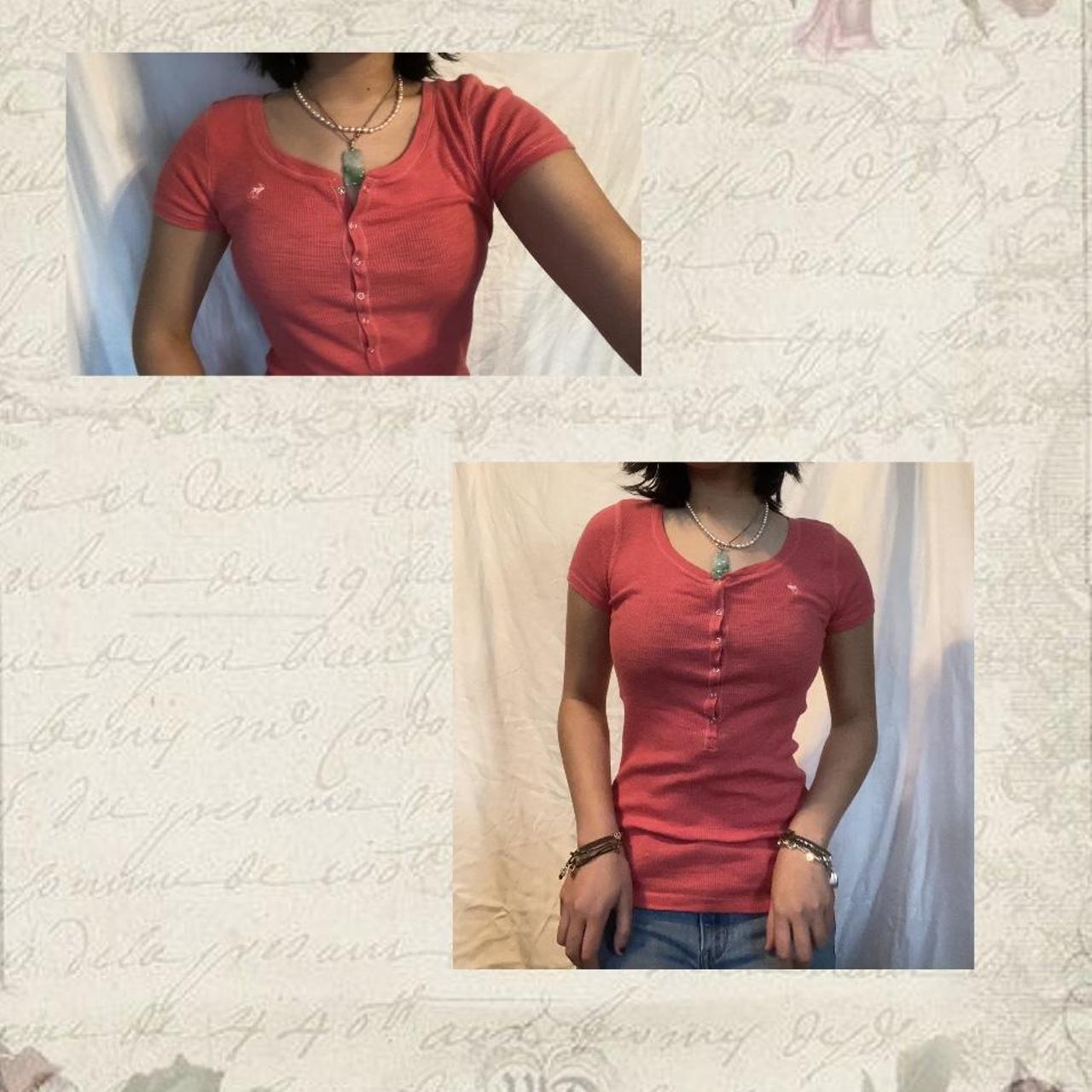Abercrombie & Fitch Women's Pink T-shirt | Depop