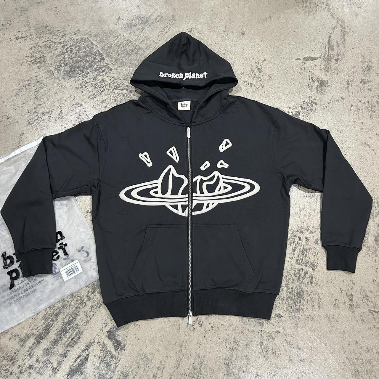 Broken Planet Zip Up Hoodie Grey Brand new Original... - Depop