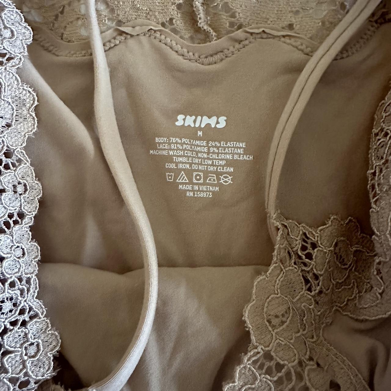 Skims bodysuit in the color clay! Brand new with... - Depop