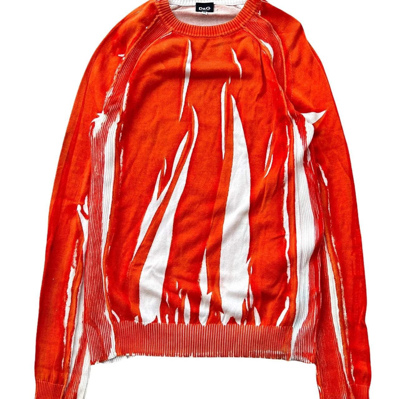 Dolce & Gabbana Creamsicle Tiedye Swearer Marked... - Depop