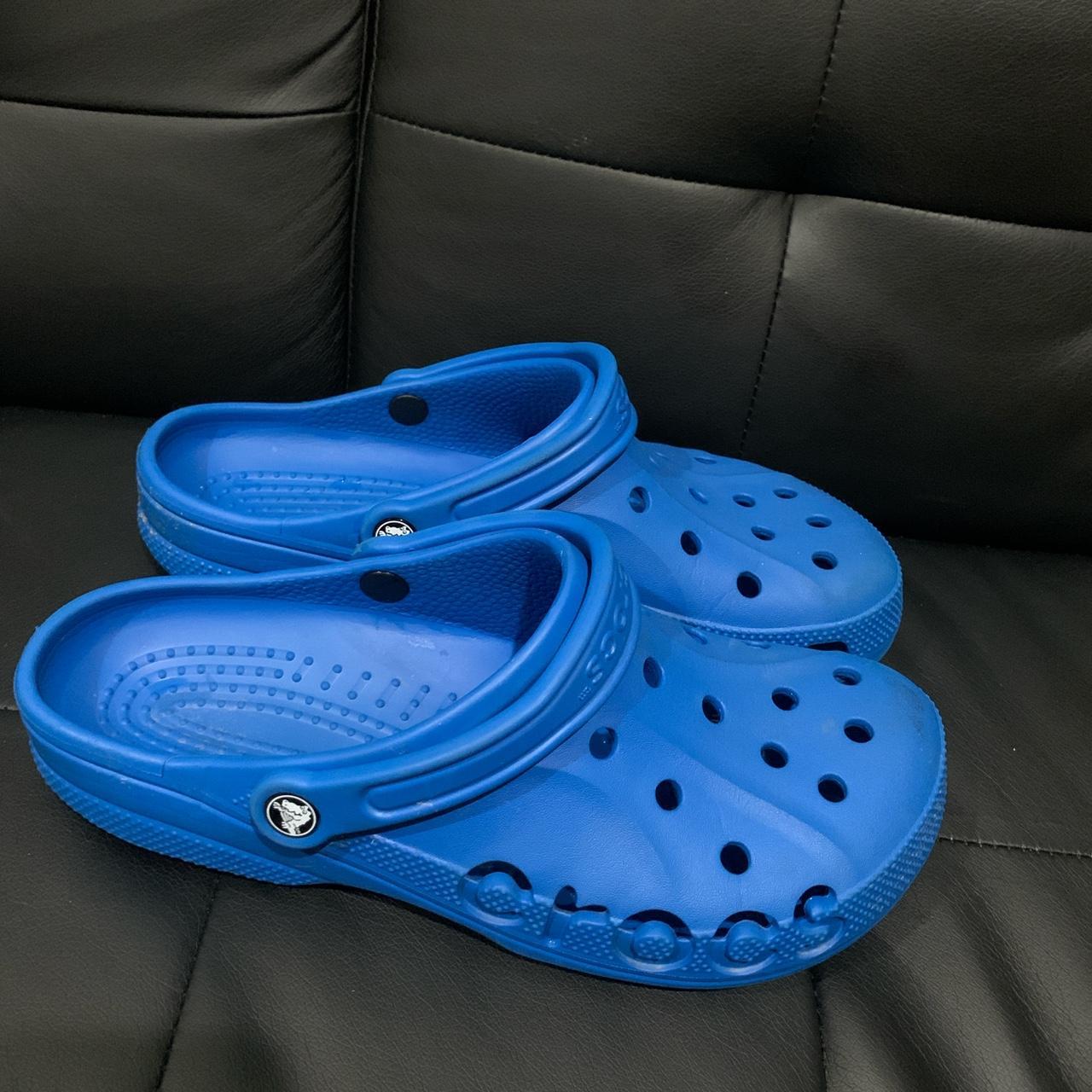 Blue crocs size 10 men’s - Depop