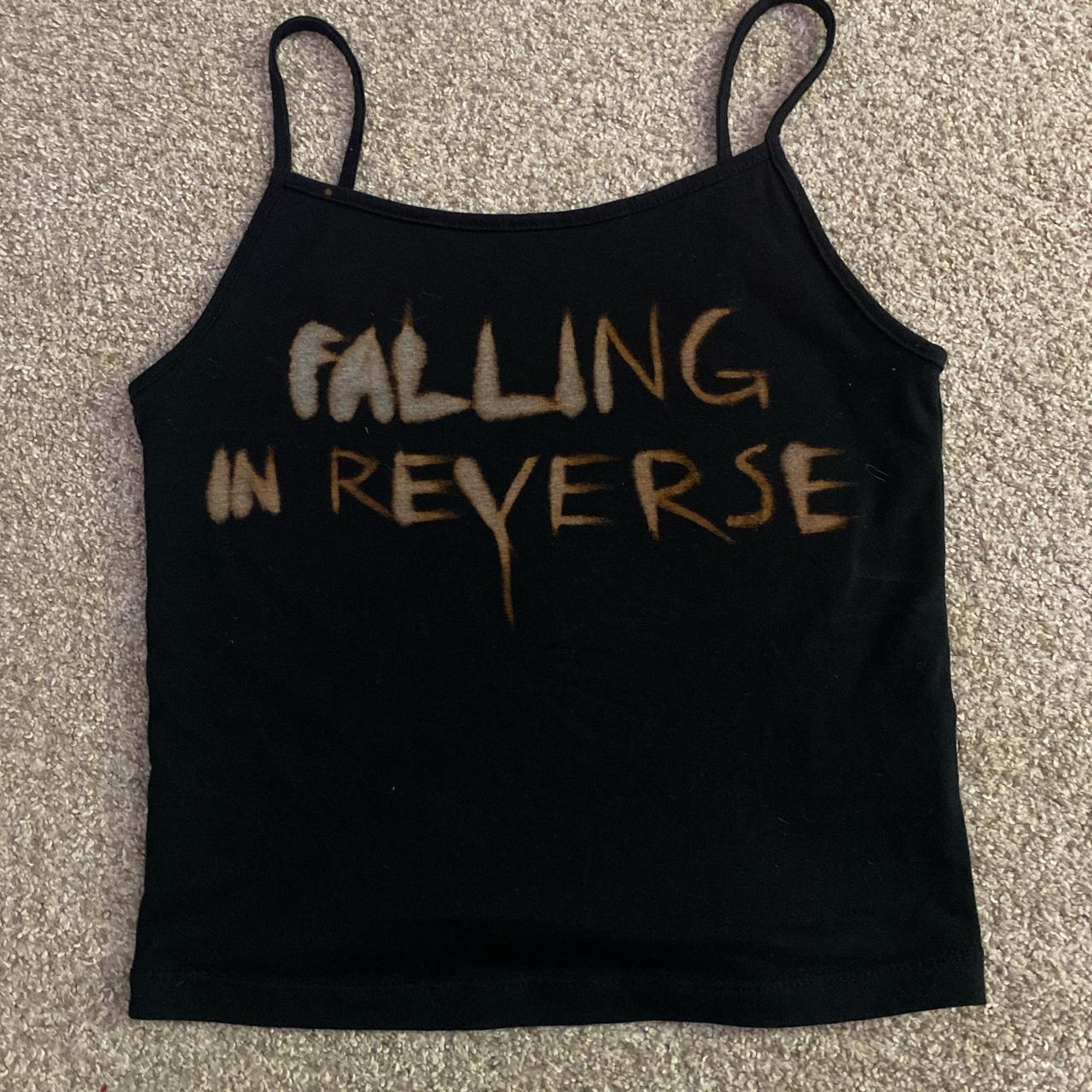 xs vintage falling in reverse tank - Depop