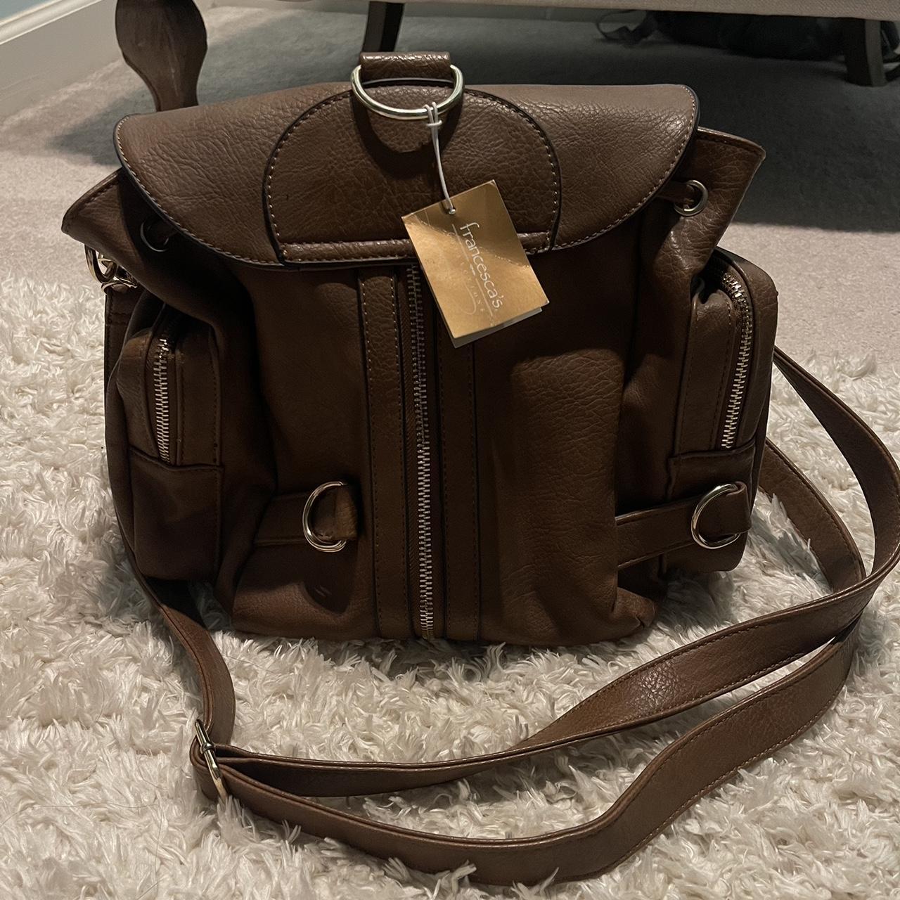 Brown satchel backpack from Francesca’s. Never used... - Depop