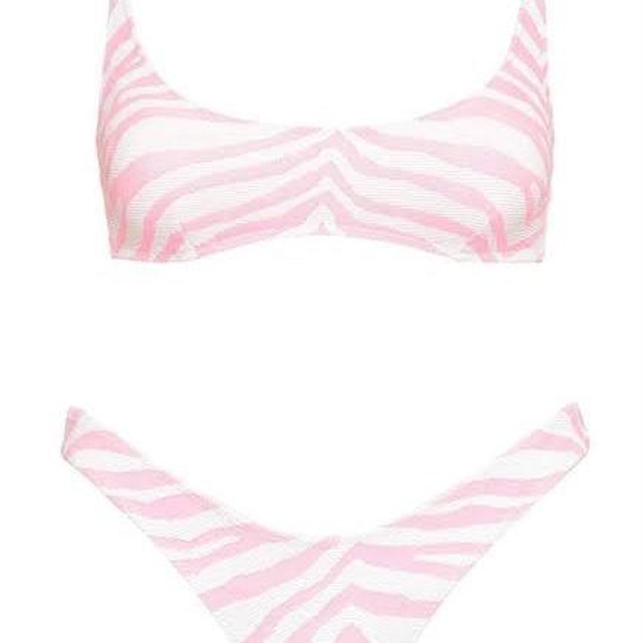 triangl Pink Zebra splash full set, print of 1st... - Depop
