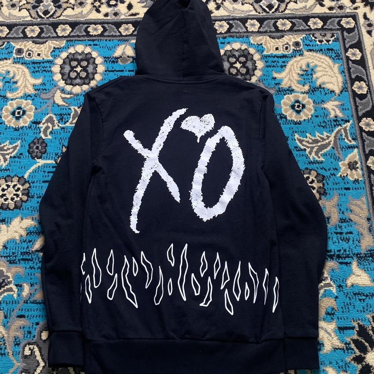 The Weeknd After Hours xo flame hoodie black... | Depop