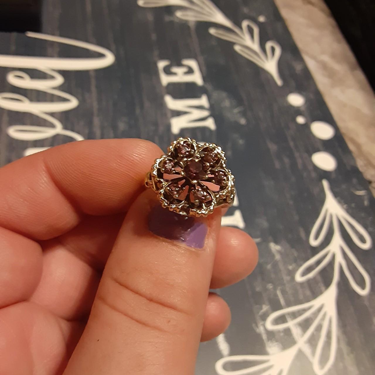 18k heavy gold electroplated ring size 7 - Depop