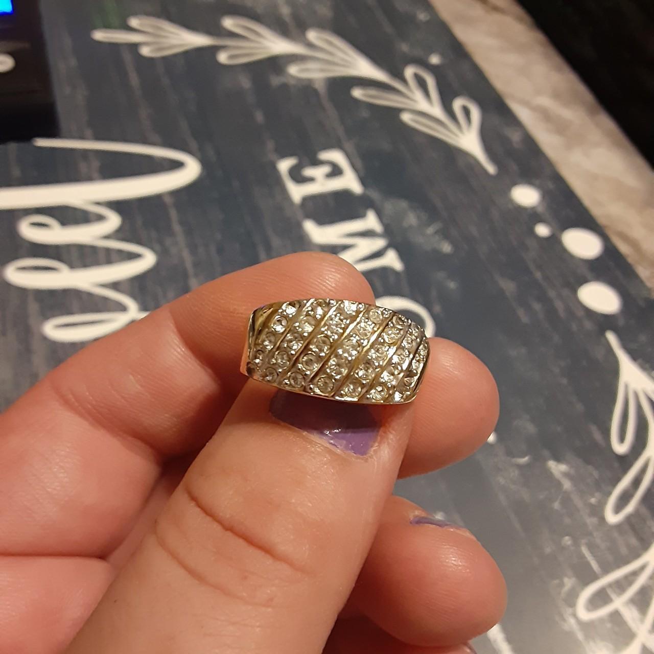 18k gold electroplated ring size 8 - Depop