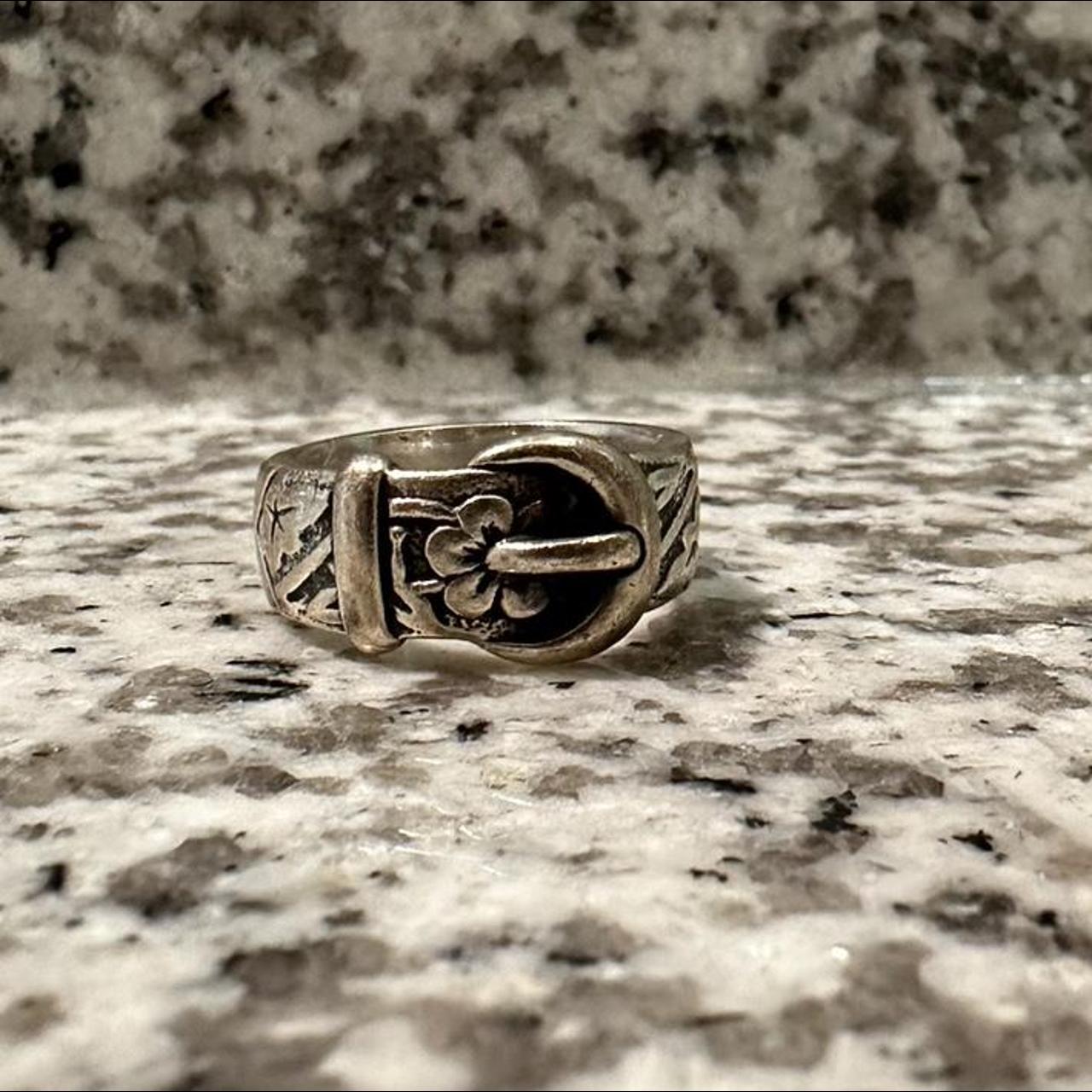 Retired James Avery Floral Belt Ring Size
