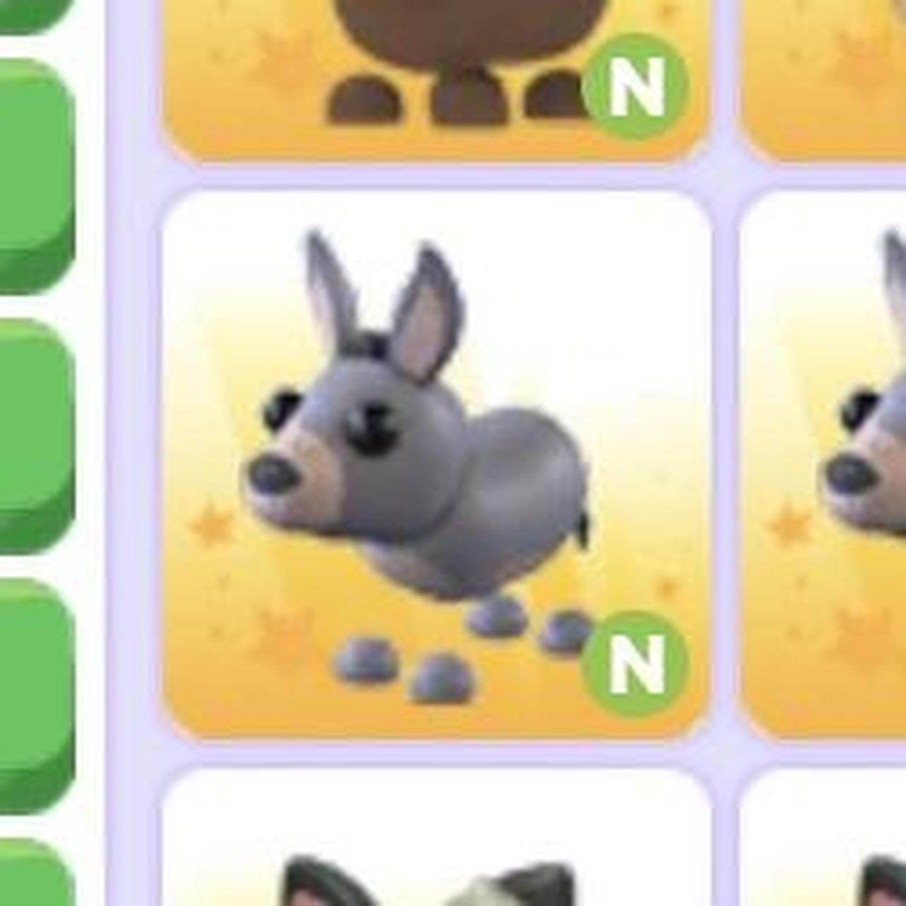 Adopt me neon donkey! In game virtual pet!! No... - Depop