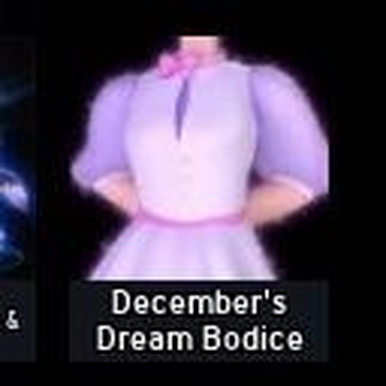 Royale high December dream bodice!!Virtual in game... - Depop