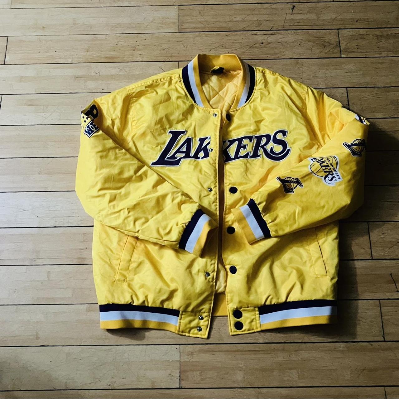 NBA Men's Yellow and Purple Jumper | Depop