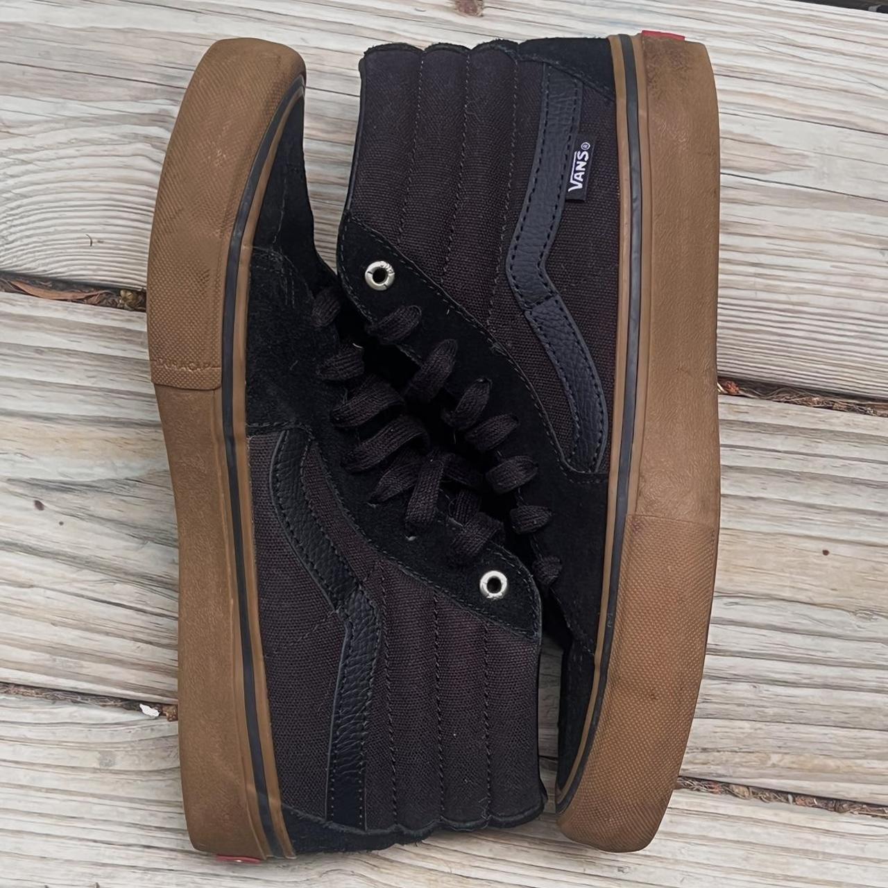 Super sick all black high top vans, Good condition... - Depop