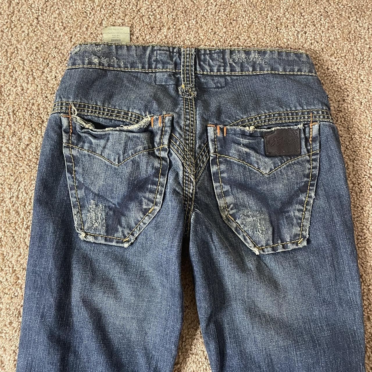 Stitches Women's Blue Jeans | Depop