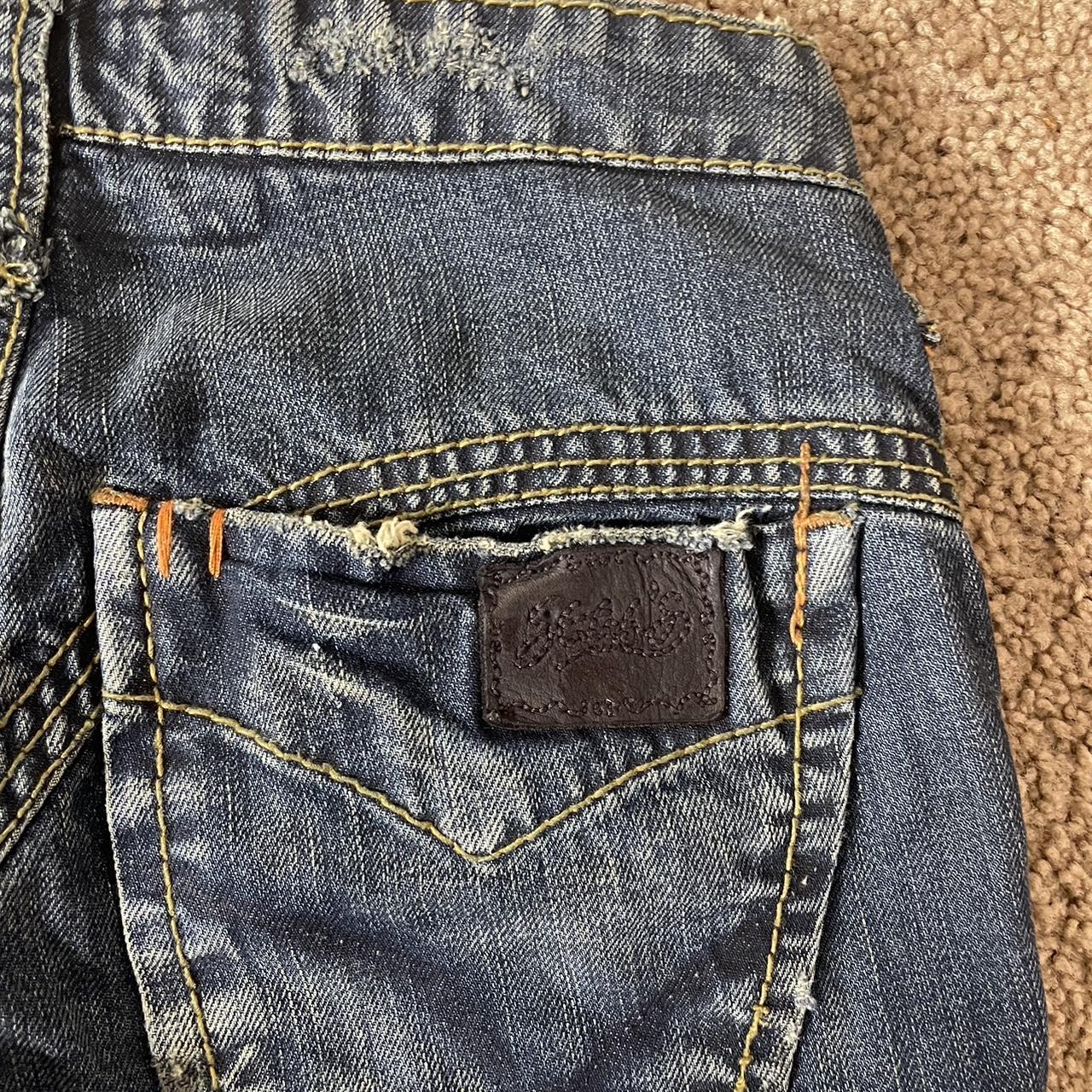 Stitches Women's Blue Jeans | Depop