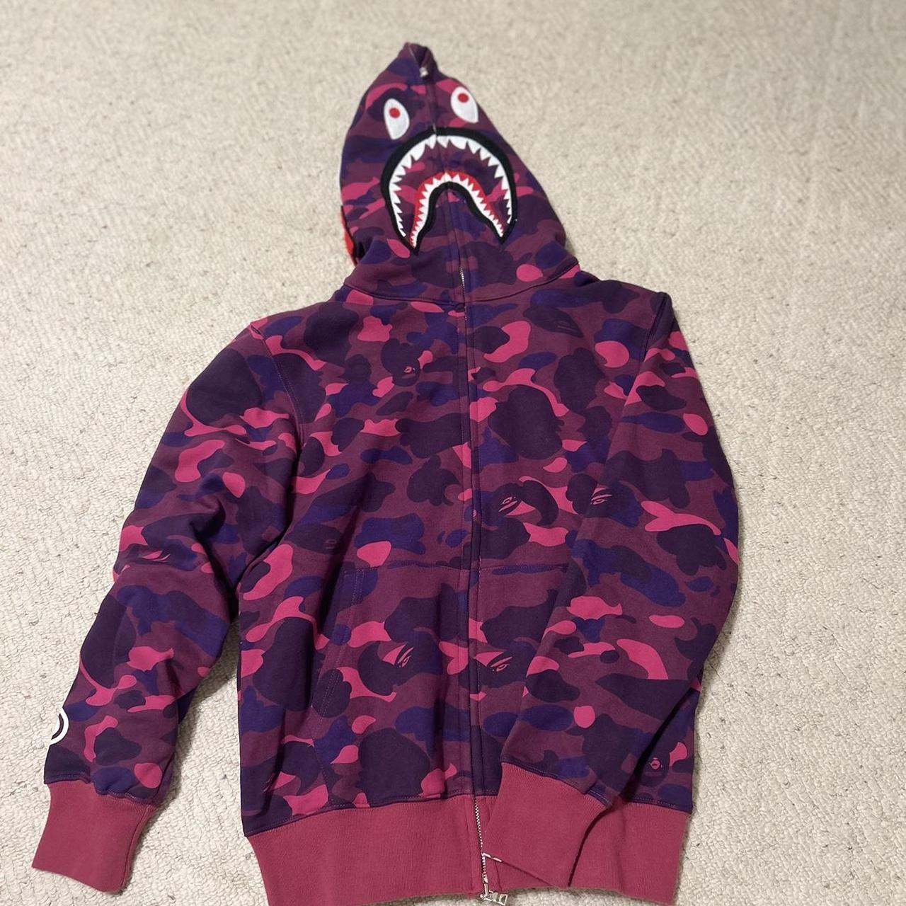 Bape Zip Up Hoodie - Depop