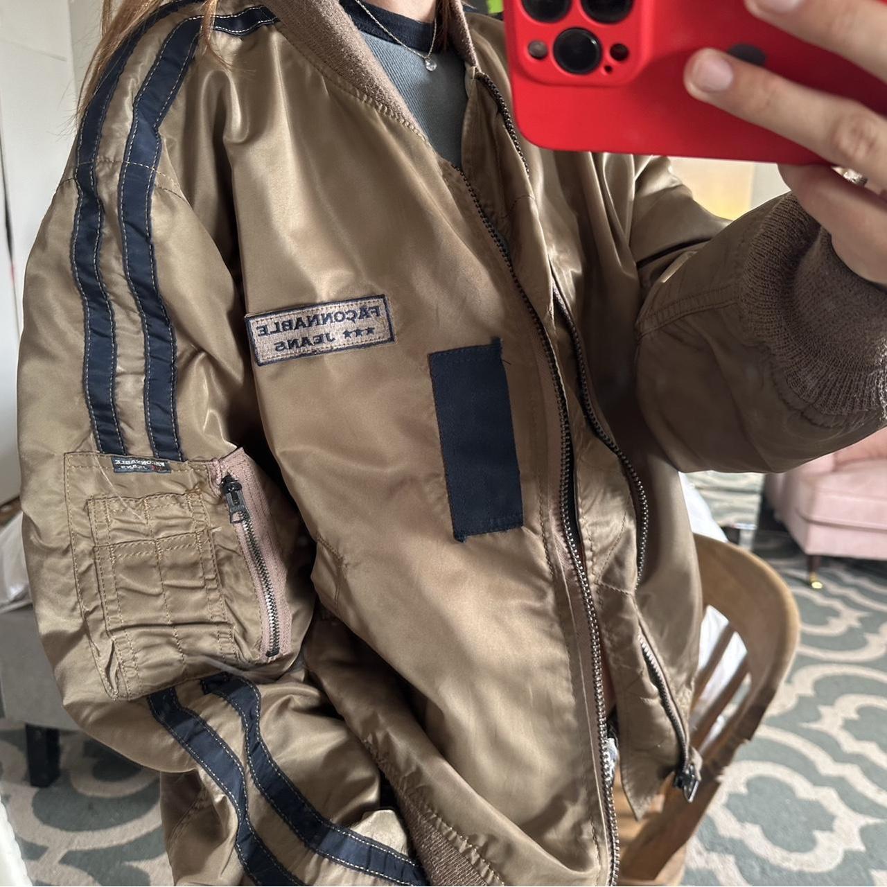 VINTAGE FACONNABLE JEANS BOMBER JACKET IN PERFECT... - Depop