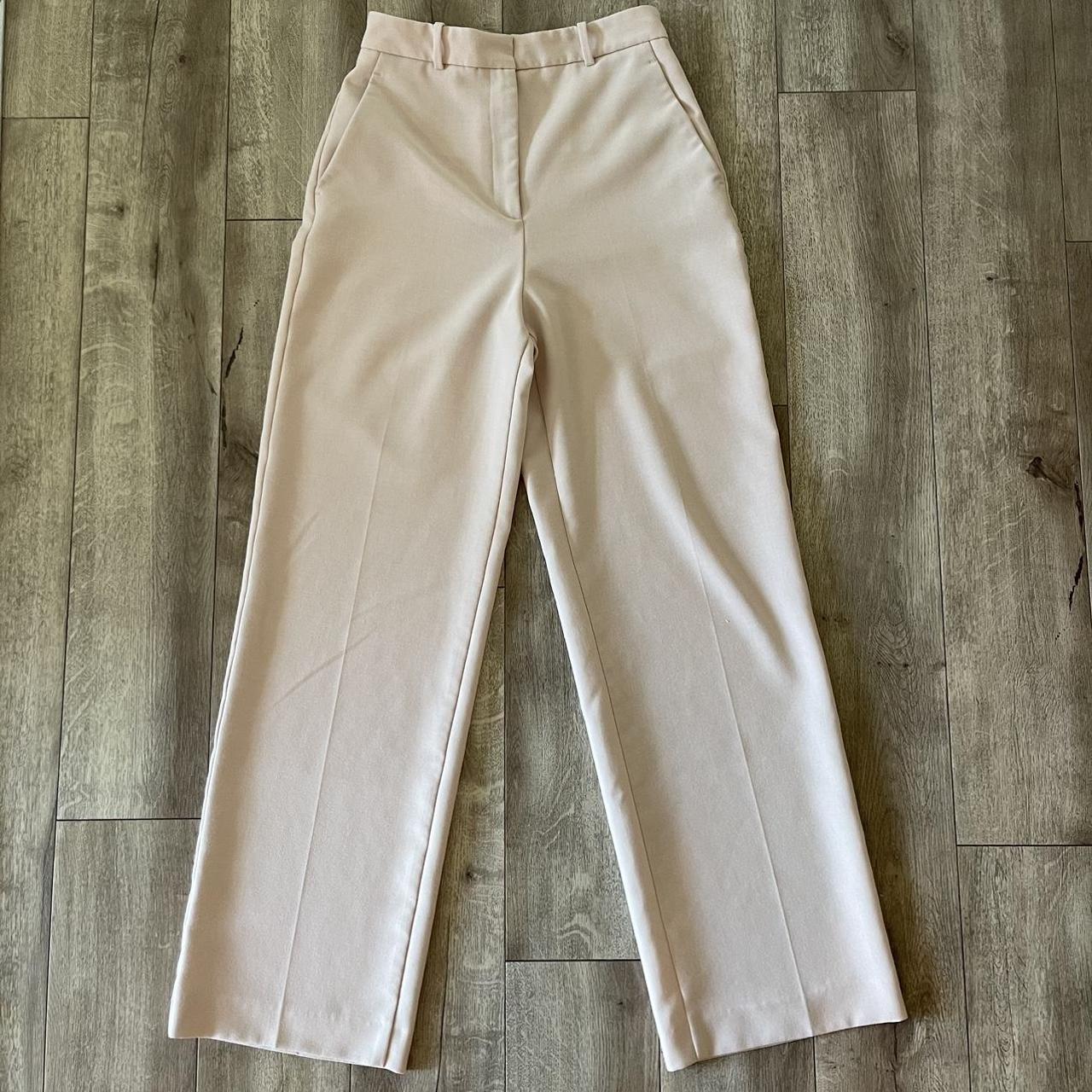 Zara Wide Length Light Pink Pants #zara #pants... - Depop
