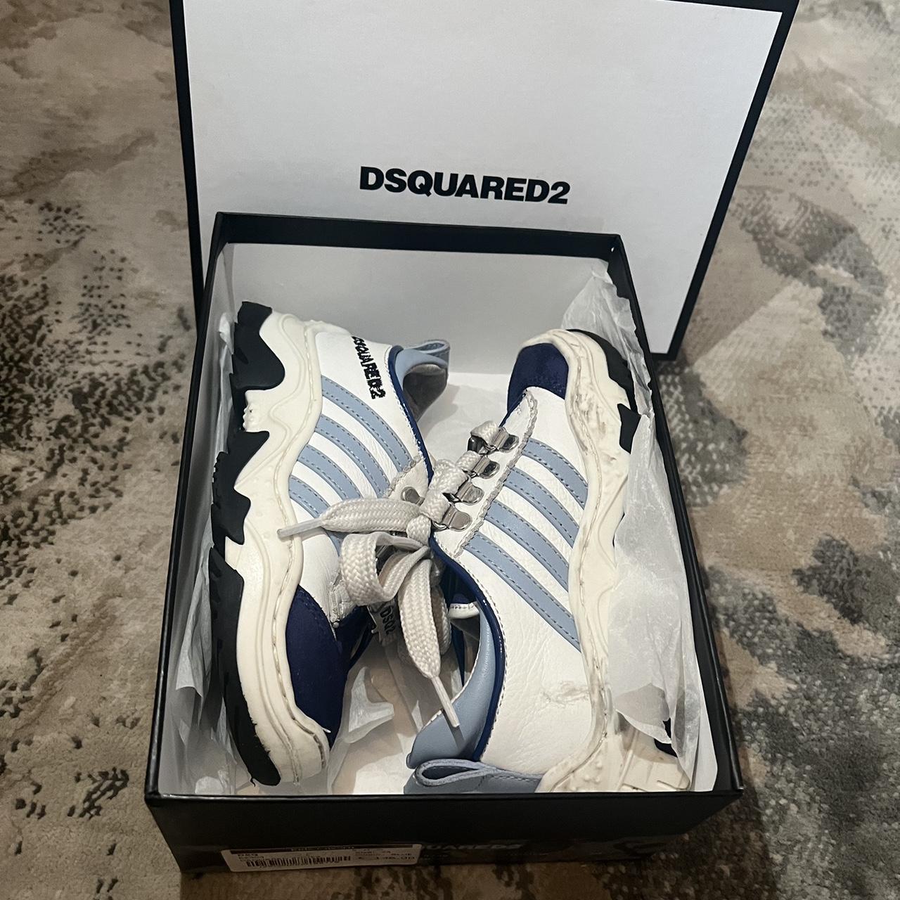 Kids dsquared trainers In good used condition Eu... - Depop