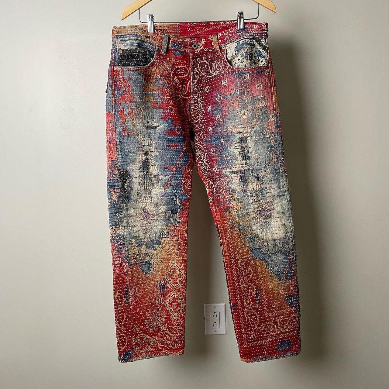 Proleta Re Art Patchwork Boro Denim Jeans Serial... - Depop