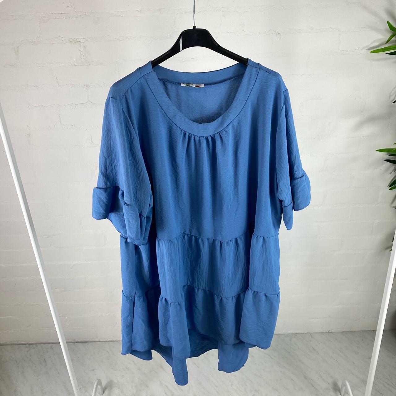 Lucy locket loves summer edit blue short dress/long... - Depop