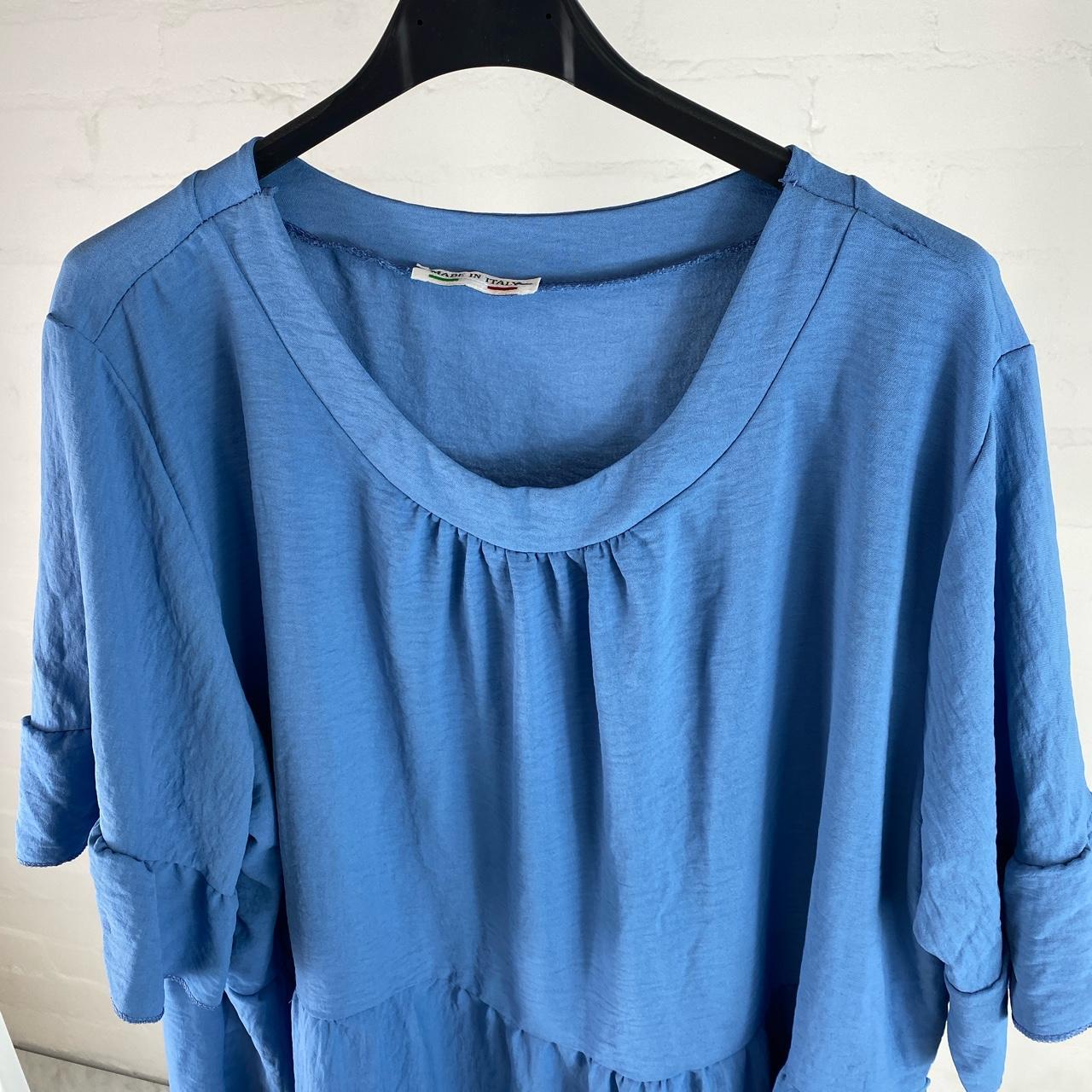 Lucy locket loves summer edit blue short dress/long... - Depop