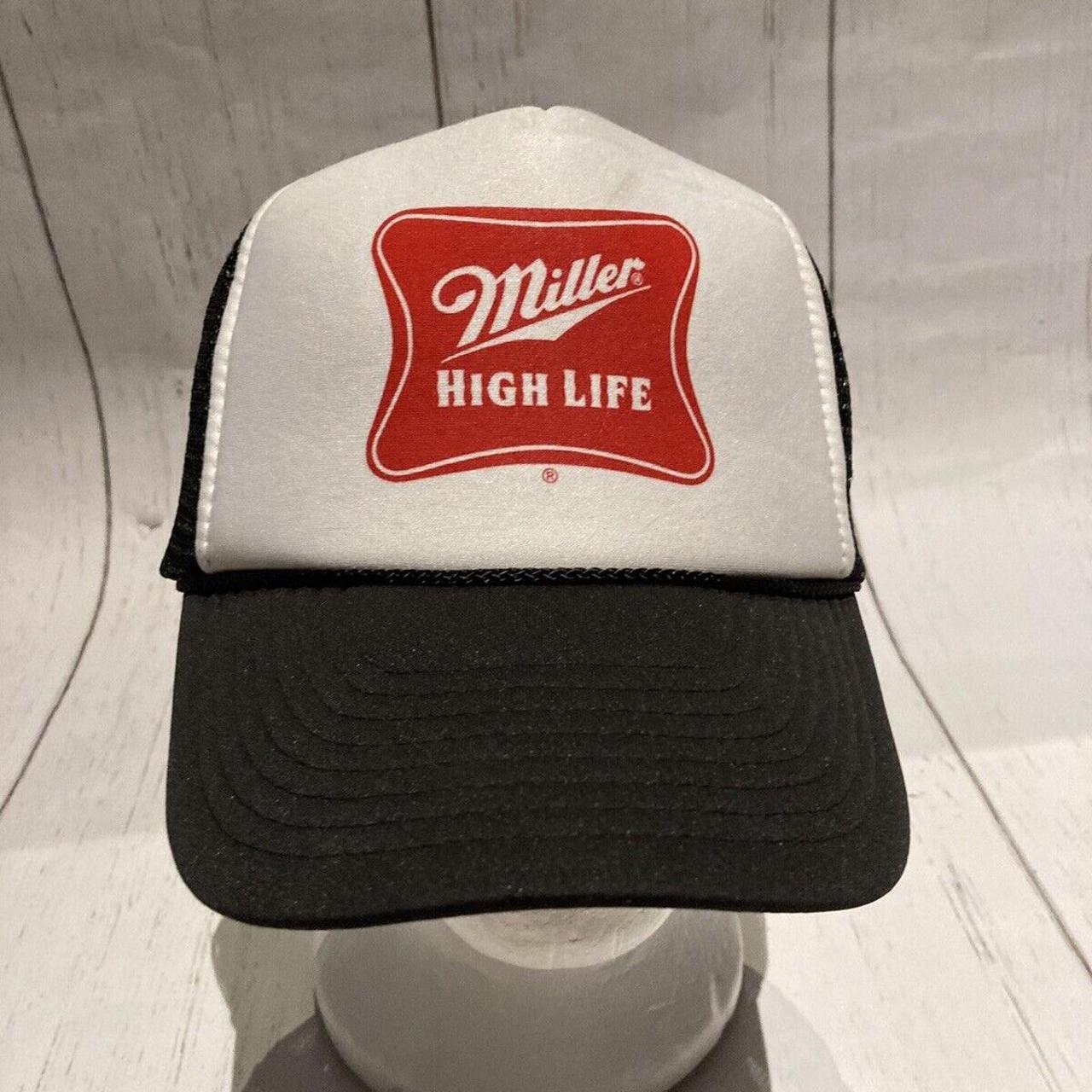 Vintage Miller High Life Cap Print Logo Mesh Snap... - Depop