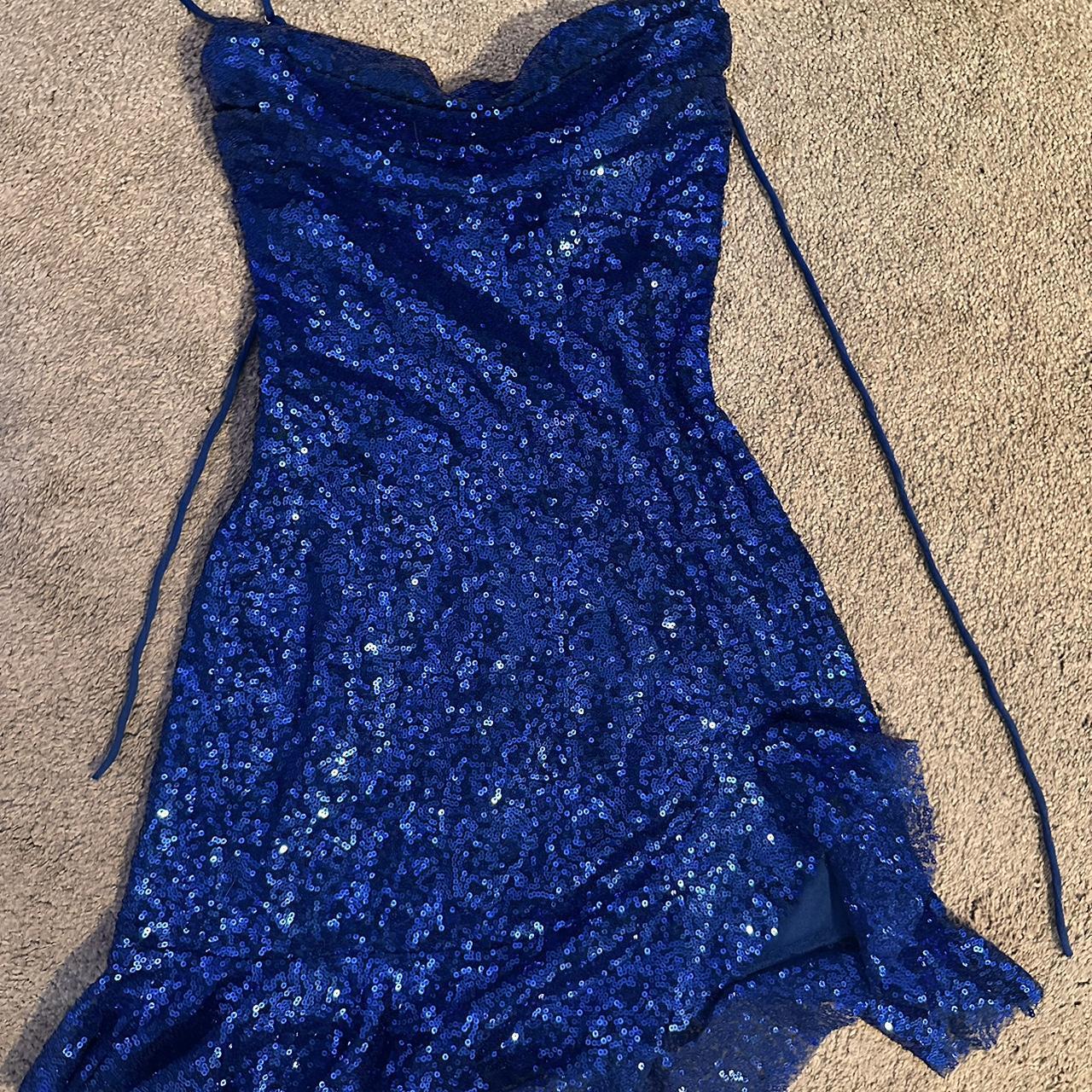 XS Lucy in the sky homecoming dress. Sequins with... - Depop